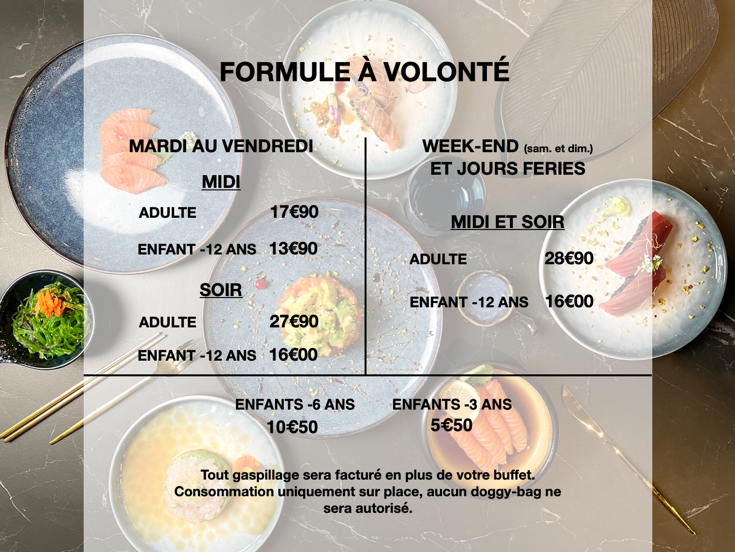 Formule à volonté – Restaurant UGO